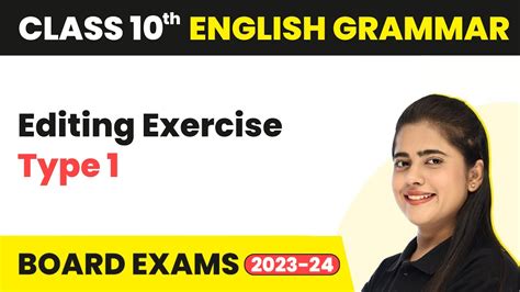 Editing And Omission Editing Exercise Type 1 Class 10 English