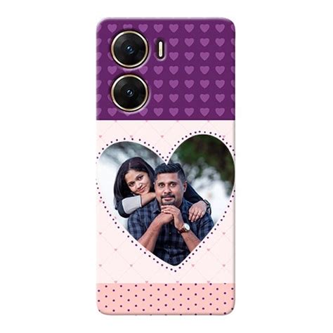 Buy Vivo V E G Mobile Back Covers Violet Love Dots Design