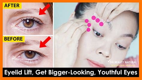 Eyelids Sagging Exercises Massage To Get Bigger Looking Youthful Eyes Tighten Droopy Eyelids