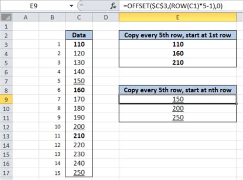Excel Formula Copy Value From Every Nth Row Excelchat