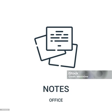 메모 아이콘 오피스 컬렉션에서 벡터 얇은 선 메모 개요 아이콘 벡터 일러스트 레이 션 0명에 대한 스톡 벡터 아트 및 기타 이미지 0명 공란 교육 Istock