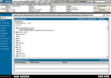 Booking Ncic Queries