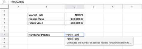 How To Use PDURATION Function In Google Sheets 2020 Sheetaki