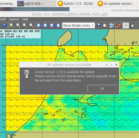 Xygrib 125126 Falsche Version Auf Raspberry Pi 4b Bullseye