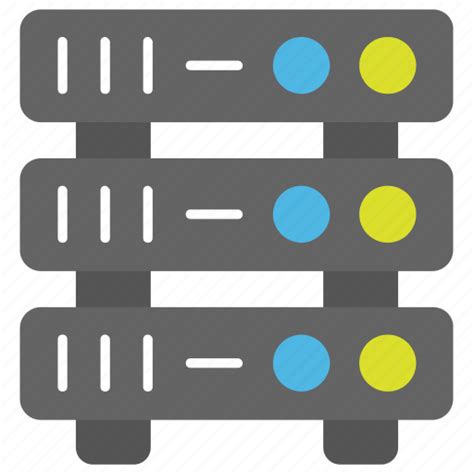 Data Center Database Hosting Center Server Web Hosting Icon