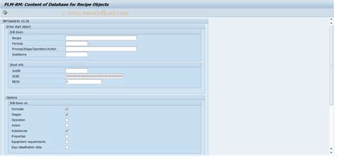 RMTABLEINFO SAP Tcode RM Data Analysis Report