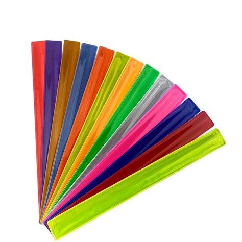 Badu Bg Светлоотразителна лента за китка с висока видимост Slap Band Гривни ремъци за крака за