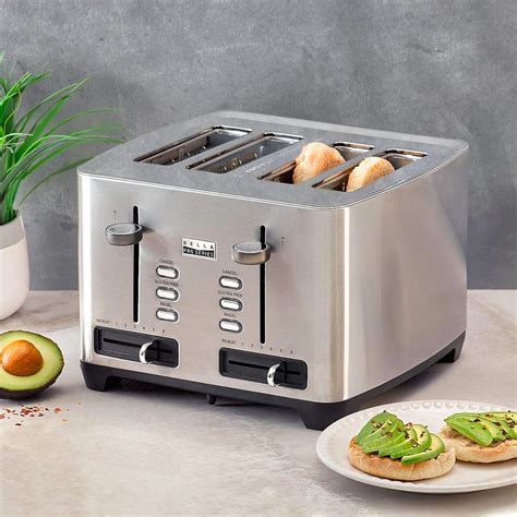 Pro Series 4 Slice Wide Self Centering Slot Toaster Stainless Steel