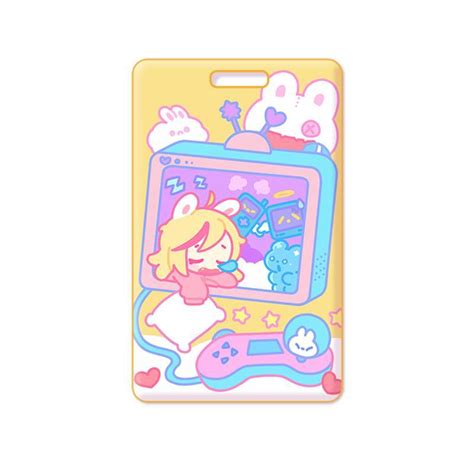 Muse Dash Sleepwalker Rin Cute Card Holder Lanyard Hasuhasugoods