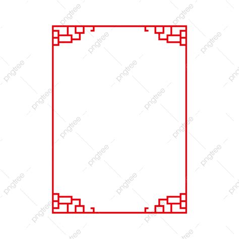 중국 스타일 붉은 창 사각형 벡터 포스터 테두리 투명 Png 색깔 장식 그래픽 디자인 Png 일러스트 및 벡터 에 대한 무료 다운로드 Pngtree