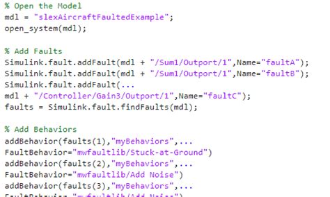 Fault Simulation MATLAB Simulink