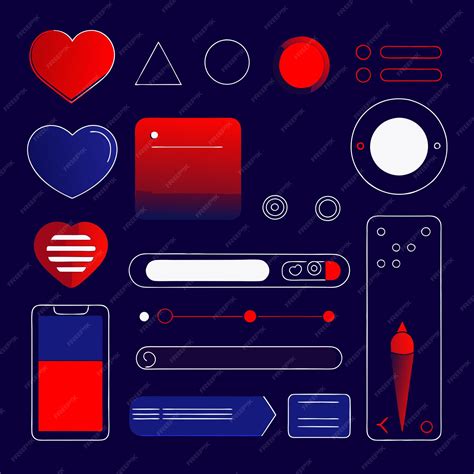 Premium Vector Simple Web Ui Elements Kit Graphic