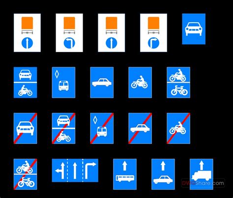 39 Cad Symbol Road Signs Traffic Manual Free Download