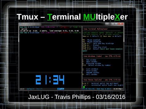 Pdf Tmux Terminal Multiplexerlife With Tmux Ssh Into A System And