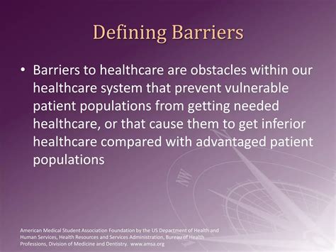 Identifying And Removing Barriers To Care Pptx