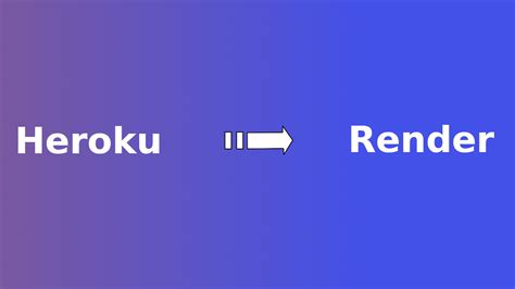 Heroku Has Stopped Their Free Tier Plansrender As An Alternative