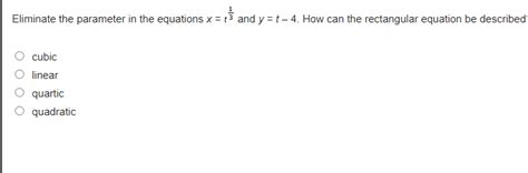 Eliminate The Parameter In The Equations X T StudyX