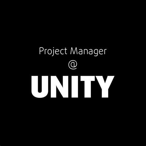 Project Manager в Unity