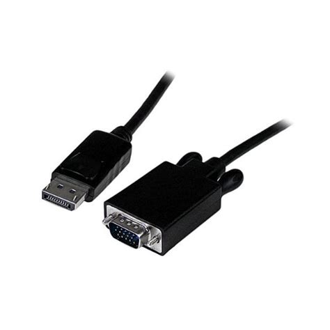 StarTech Ft DisplayPort To VGA Cable Active DP To VGA Adapter Cable DP VGAMM B Mwave