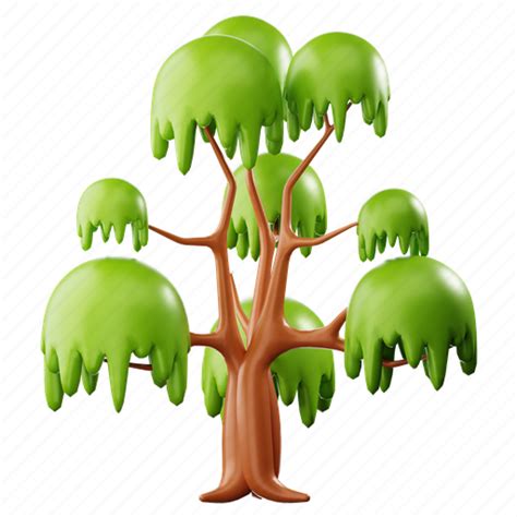 Tree Big Tree Game Asset Nature Environment 3d Illustration