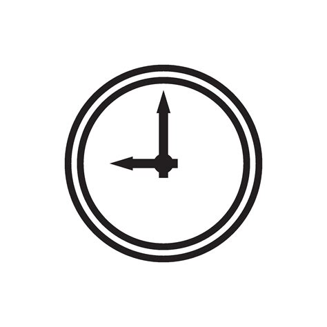 Clock Icon Vector Design Templates Vector Art At Vecteezy
