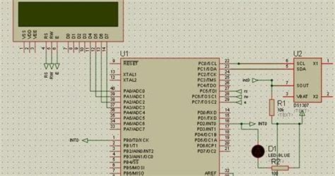 Ds1307 Rtc Avr Atmega16 Digital Clock ~ Elecdude