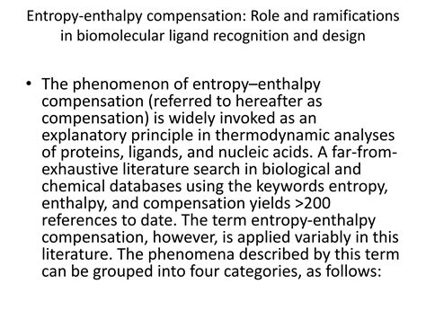 Entropy Enthalpy Compensationpptx