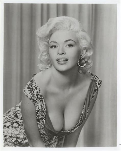 Jayne Mansfield 1950s Voluptuous Busty Low Cut Dress Pin Up Vintage