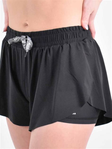 Black Flutter Shorts Fly Athletics