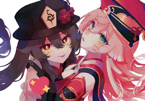 Hu Tao And Yanfei Genshin Impact Drawn By Jewelbedo Danbooru