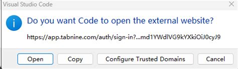 When Opening An External Website In A Vs Code Extension How Can I Avoid The Security Prompt