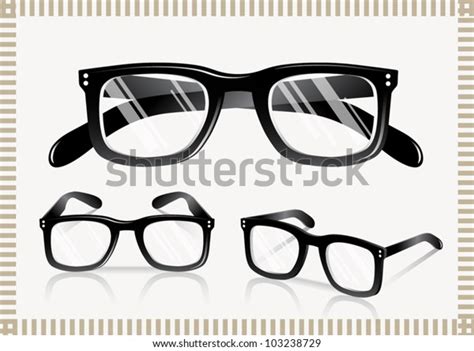 Nerd Glasses Retro Shadows On Separate Stock Vector Royalty Free 103238729 Shutterstock