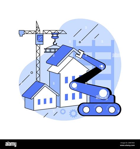 Robotics Construction Abstract Concept Vector Illustration Robotics