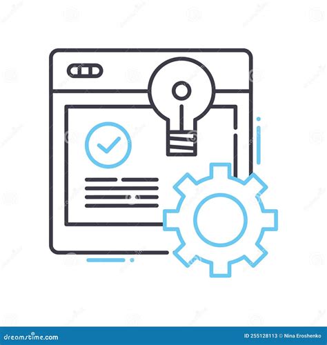 Web Extension Line Icon Outline Symbol Vector Illustration Concept