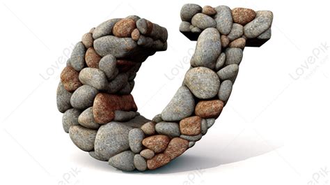 흰색 배경에 분리된 바위 질감이 있는 3d 돌 앰퍼샌드 기호 가사 배경 조직 배경 돌 질감 배경 이미지 Hd 가사 조직 돌 질감 배경 사진 무료 다운로드