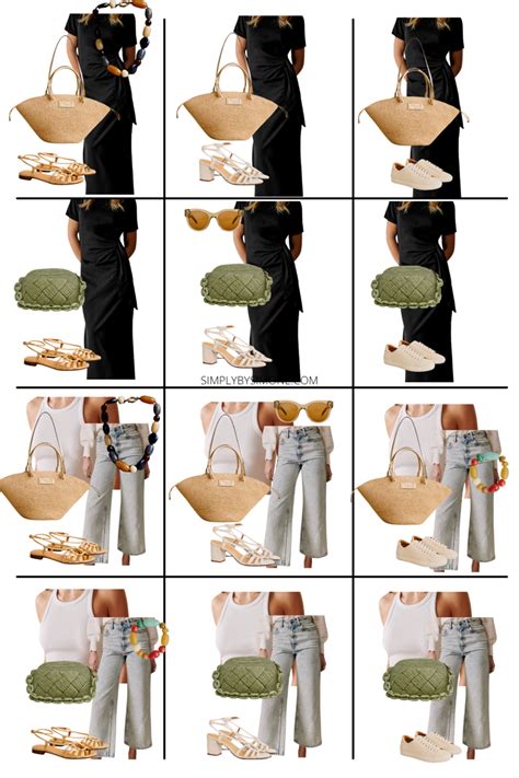 Sezane Summer Capsule Wardrobe 12 Pieces 48 Outfits