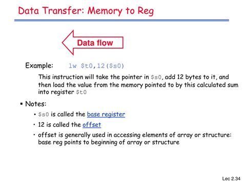 Ppt Eem 486 Computer Architecture Lecture 2 Mips I Nstruction Set Architecture Powerpoint
