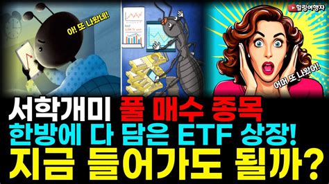 힐링여행자 투자 이야기 Etf 신규 상장 미국 주식 서학 개미들 인기 종목만 다 모은 신규 Etf 어떤 종목 들어있을까