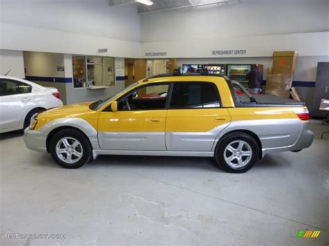 Baja Yellow 2003 Subaru Baja Standard Baja Model Exterior Photo