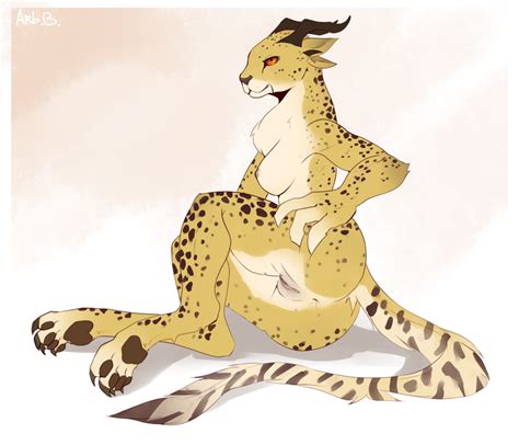 Rule 34 Anus Arbuzbudesh Breasts Charr Chest Tuft Claws Digitigrade Feline Female Guild Wars