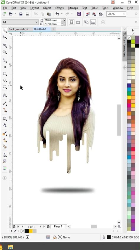 Best How To Make D Effect In Corel Draw Corel Draw Learning Tutorial Priya Sharma