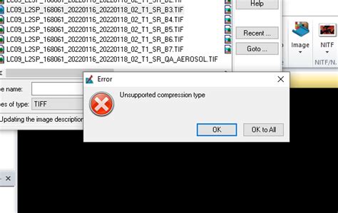 Unsupported Compression Type In Erdas Imagine Software Geographic