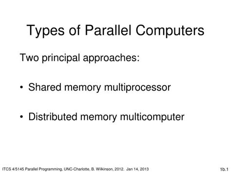 Ppt Types Of Parallel Computers Powerpoint Presentation Free