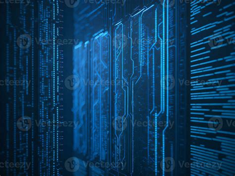 Ai Generated Digital Cyberspace With Particles And Digital Data Network Connections High Speed