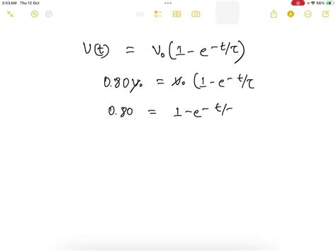 solved in an rc circuit how many time constants must elapse if an