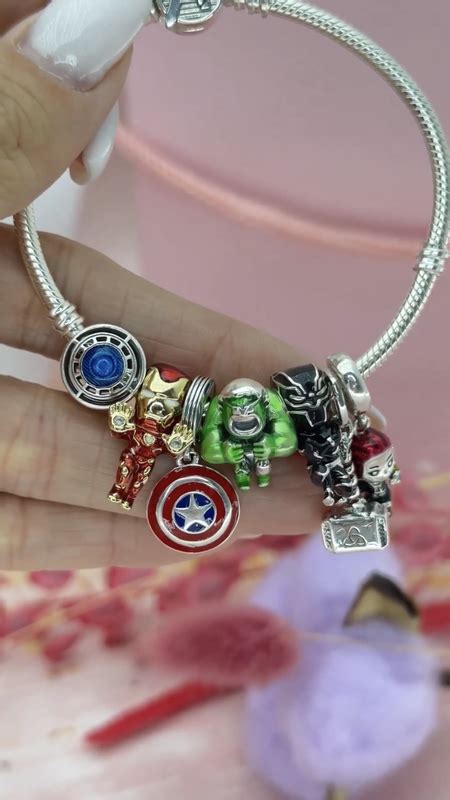 Шарми срібло пандора Pandora марвел месники Marvel — ціна 555 грн у каталозі Шарми Купити