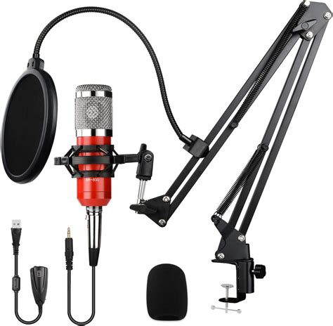 Amazon Com Rybozen USB Microphone 192KHZ 24Bit Professional PC Computer Podcast Cardioid
