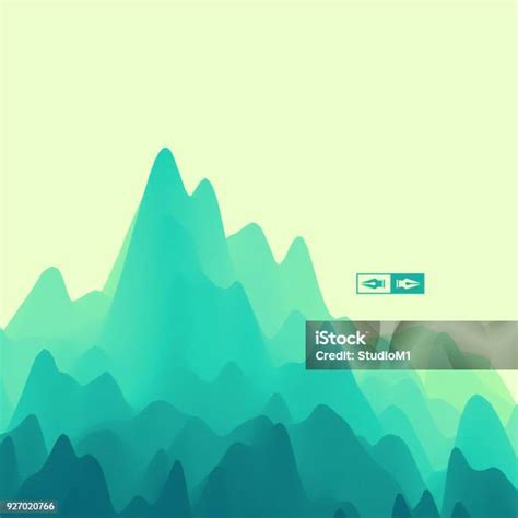산 풍경입니다 산악 한 지형 벡터 일러스트입니다 추상적인 배경입니다 3차원 형태에 대한 스톡 벡터 아트 및 기타 이미지 3차원 형태 가리기 광고 Istock