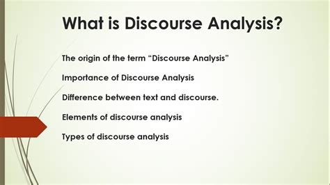 Discourse Analysis