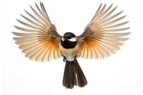 Premium Ai Image New Zealand Fantail Bird On A White Background